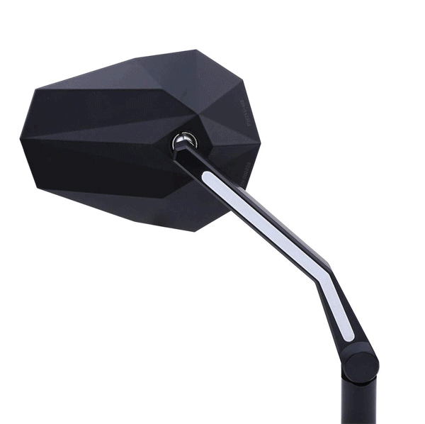 Highsider STEALTH X3 Handlebar Mirror with Front Position Light E ...